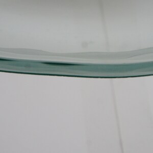 Vintage Over Sized Blown Glass Fruit Centerpiece Bowl W Frosted Edge 24 ...