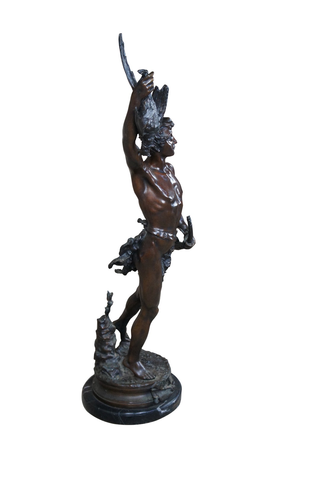 Acteon Greek Hunter by Adrien Etienne Gaudez French Bronze Statue ...