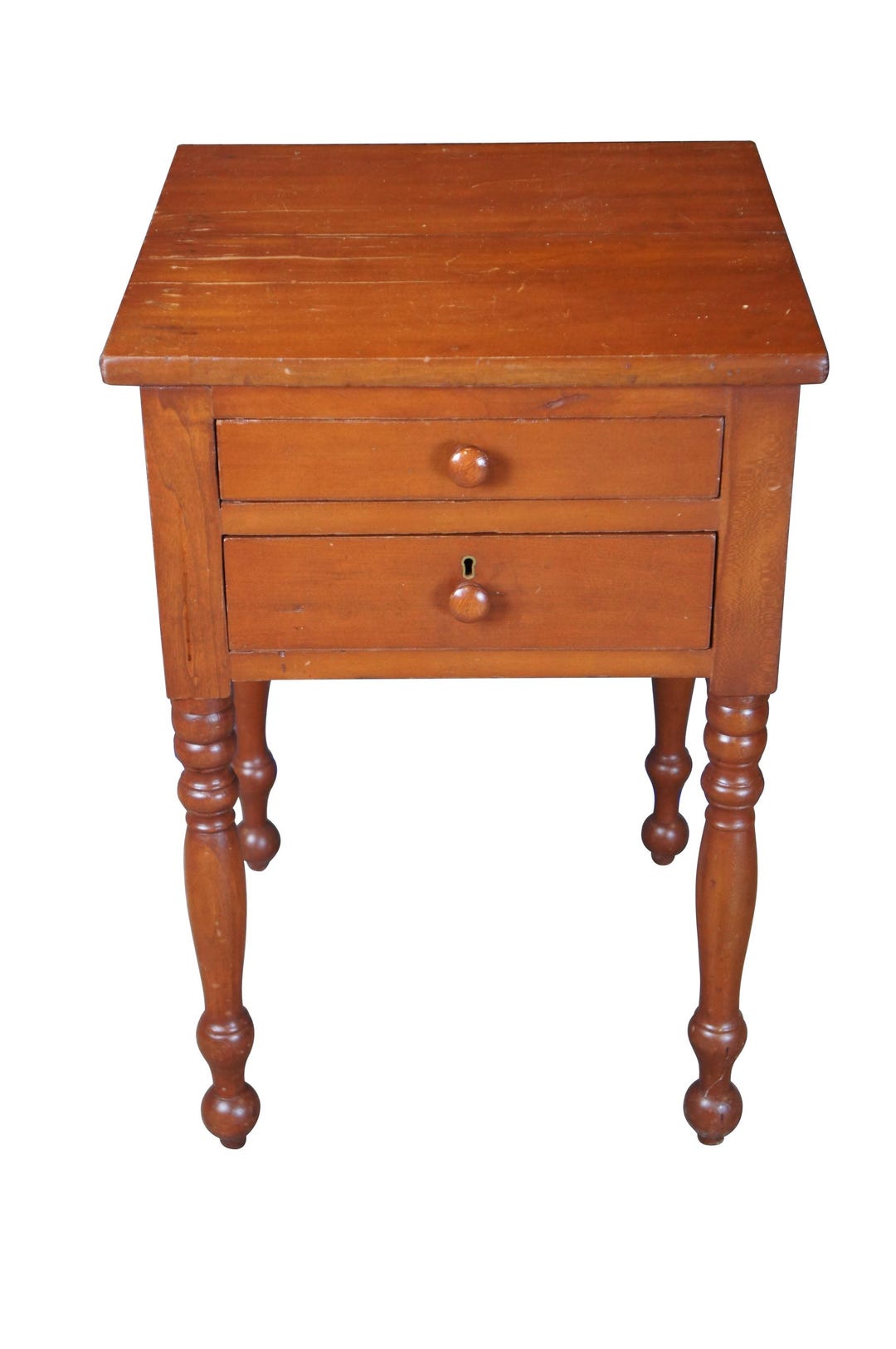 Antique 19th Century Early American Primitive Cherry Accent Table Nightstand 29" - Etsy