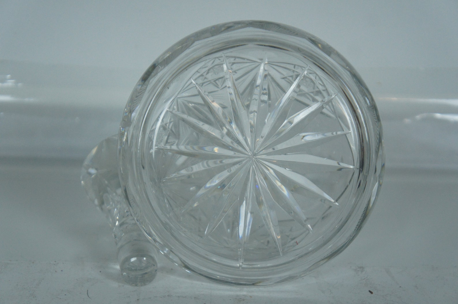 Mid Century Cut Glass Wine Liquor Decanter Jug Pitcher W - Etsy