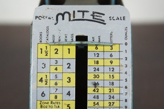 Postage Weight Scale Chart