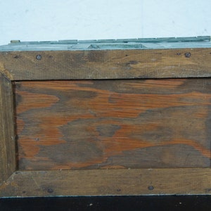 Antique Folk Art Rustic Farmhouse Log Cabin Shaped Toy Chest Storage ...