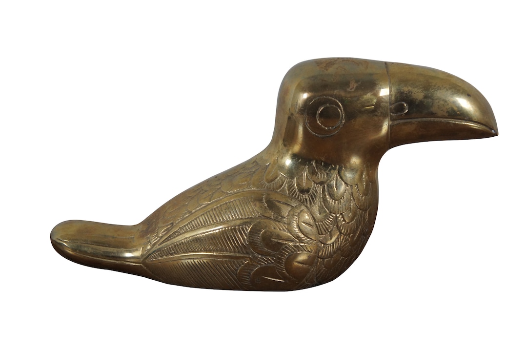 Dolbi Cashier Castilian Imports Brass Copper Toucan Bird Figurine ...