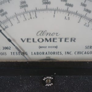 Antique Alnor Velometer Boyle System Type 3002 Air Flow Velocity Meter ...