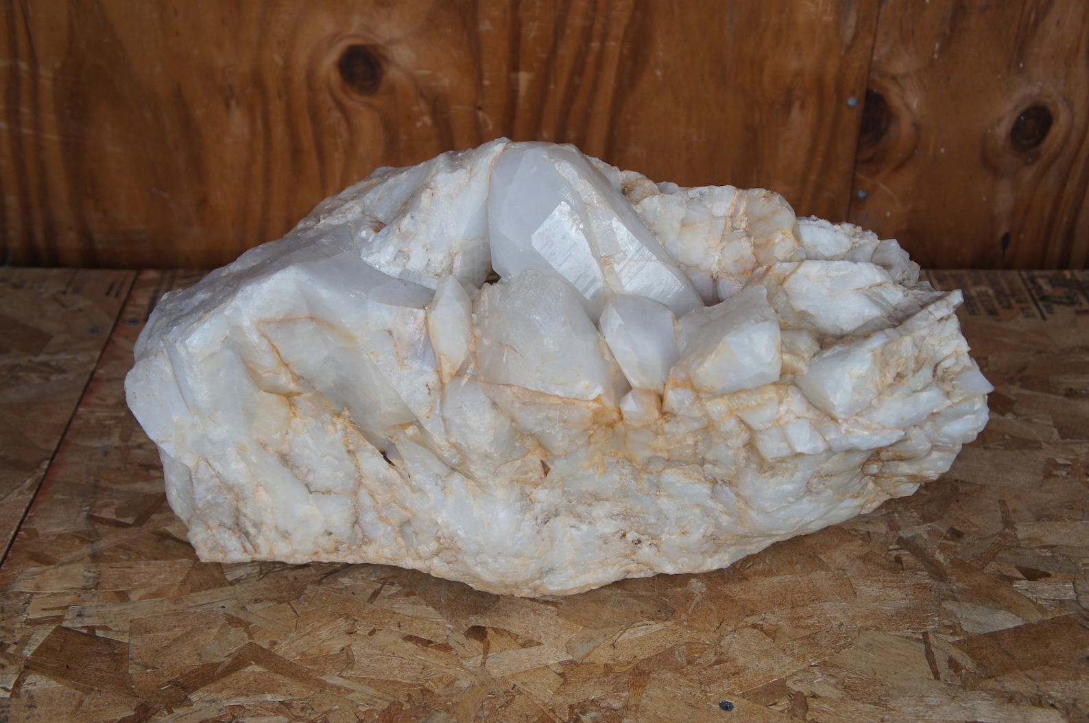 90lb Natural Rough White Quartz Crystal Rock Stone Specimen Healing ...