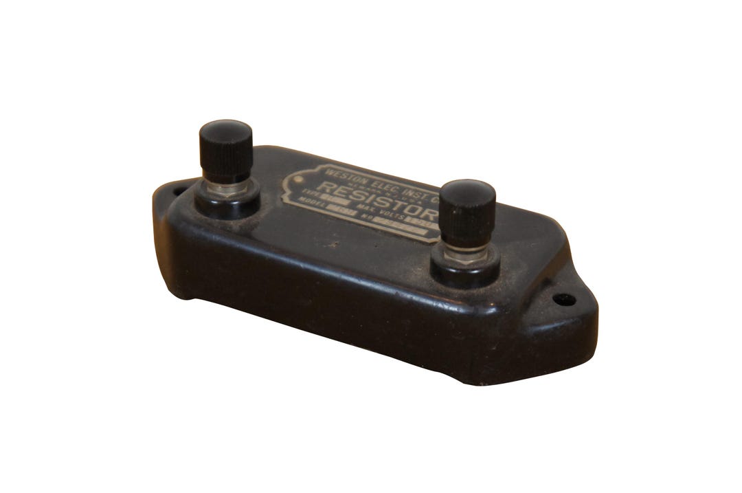Antique Weston Electrical Instrument Resistor Type 8 Model 269 Volts ...