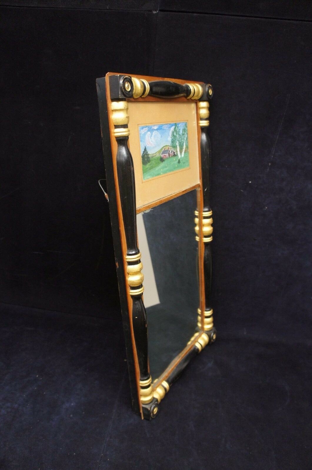 Vintage Handmade Reverse Painted Style Arts Crafts Mirror | Etsy