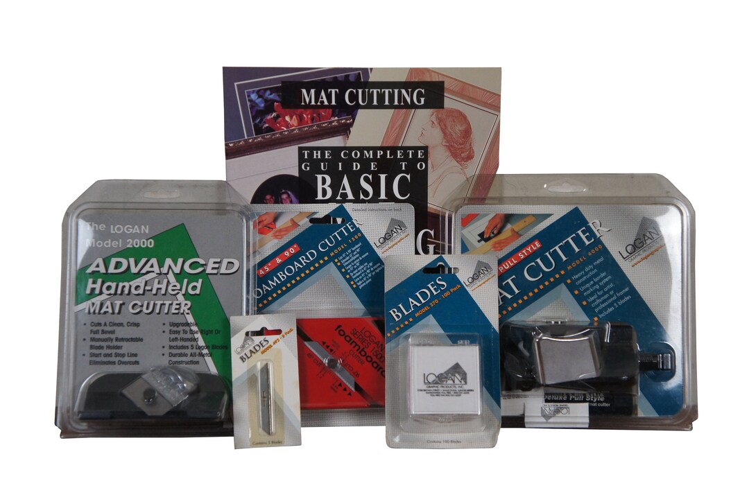 Logan Mat Cutter Model 4000 / 2000 / 1500 New in Box Blades Complete ...