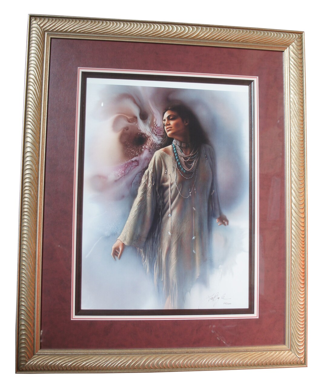 Lee Bogle 'inner Peace' Limited Edition Lithograph Print Native Woman ...