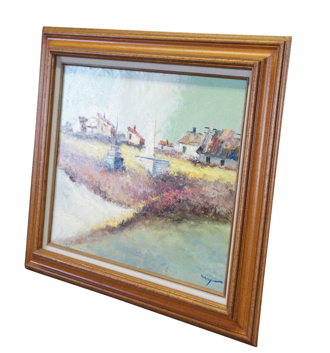 Joseph Nagy Impressionist Nautical Sailboat Boat Landscape Oil Painting ...