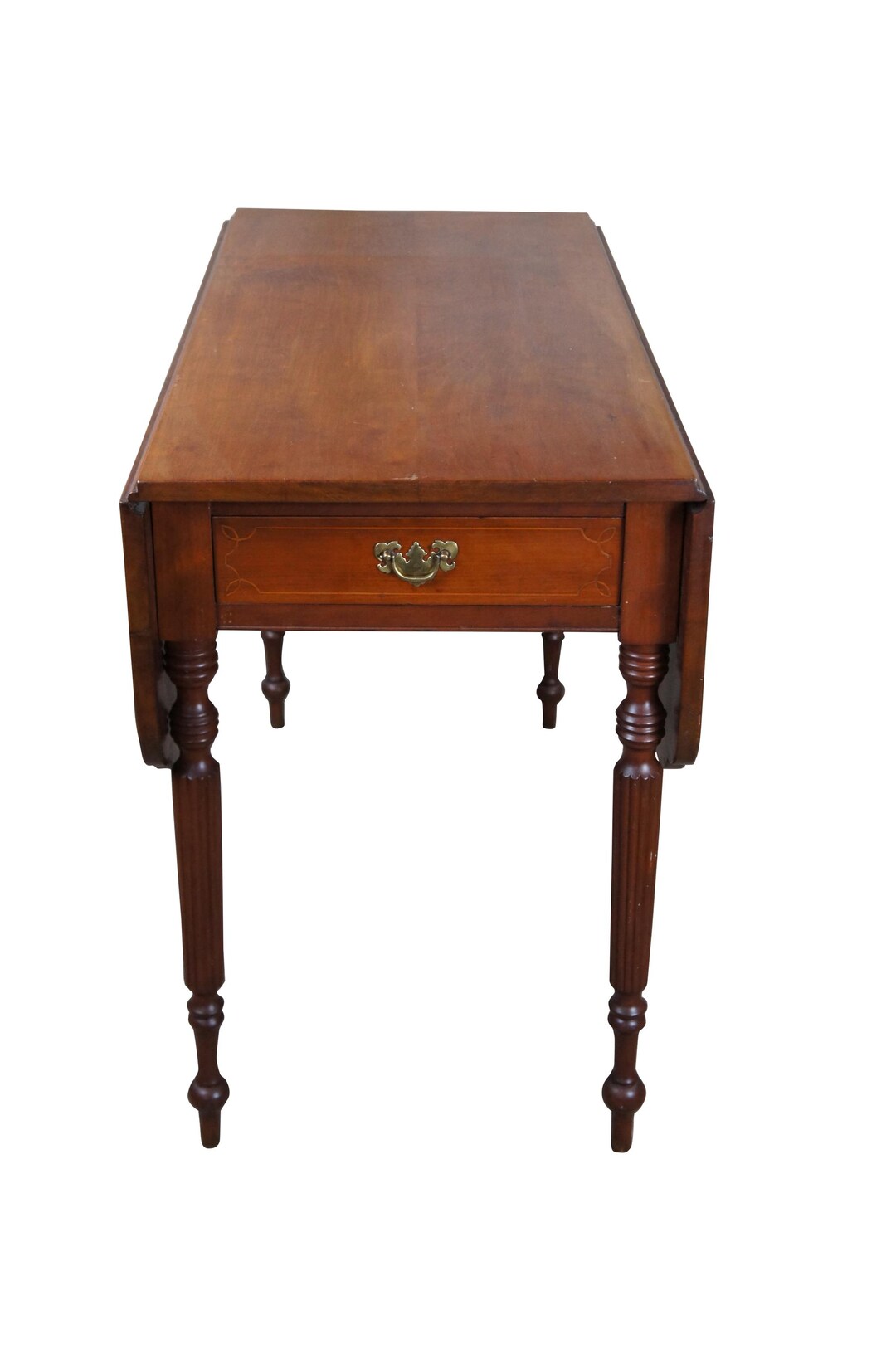 Antique 19th Century American Sheraton Cherry Drop Leaf Dining Console Table 40" - Etsy