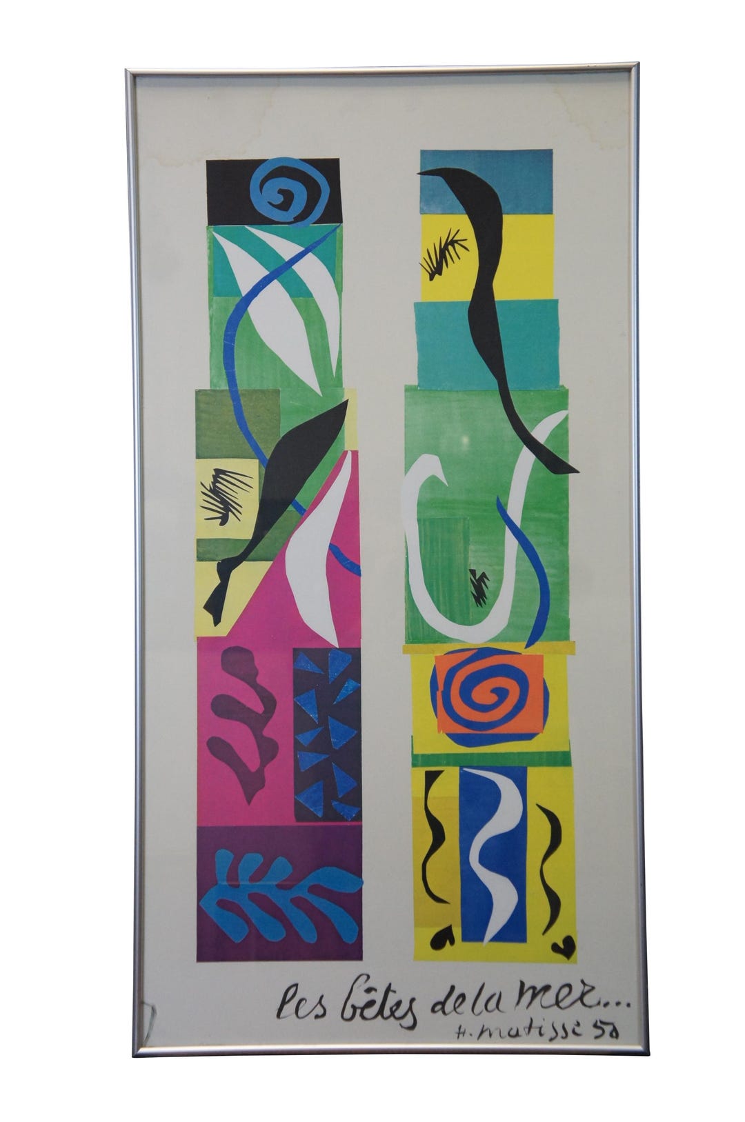 National Gallery of Art Henri Matisse Beasts of Sea Abstract Poster ...