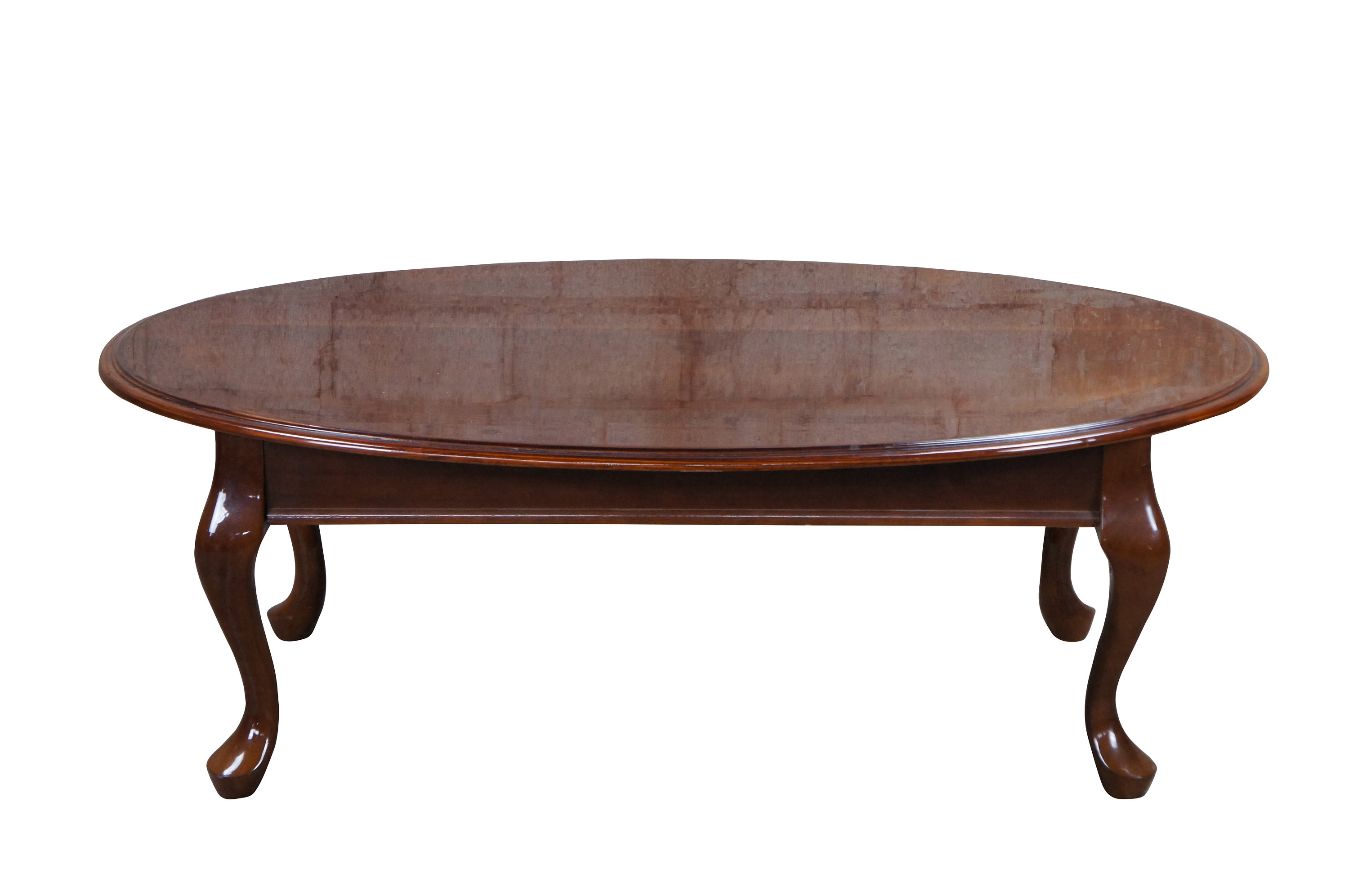 Queen anne oval coffee table store