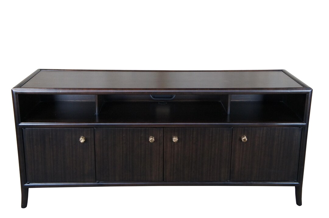 Baker Furniture Laura Kirar Modern Zebrawood Media Cabinet Sideboard - Etsy