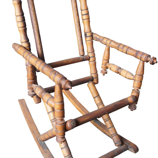 Antique Childs Rocking Chair - Etsy