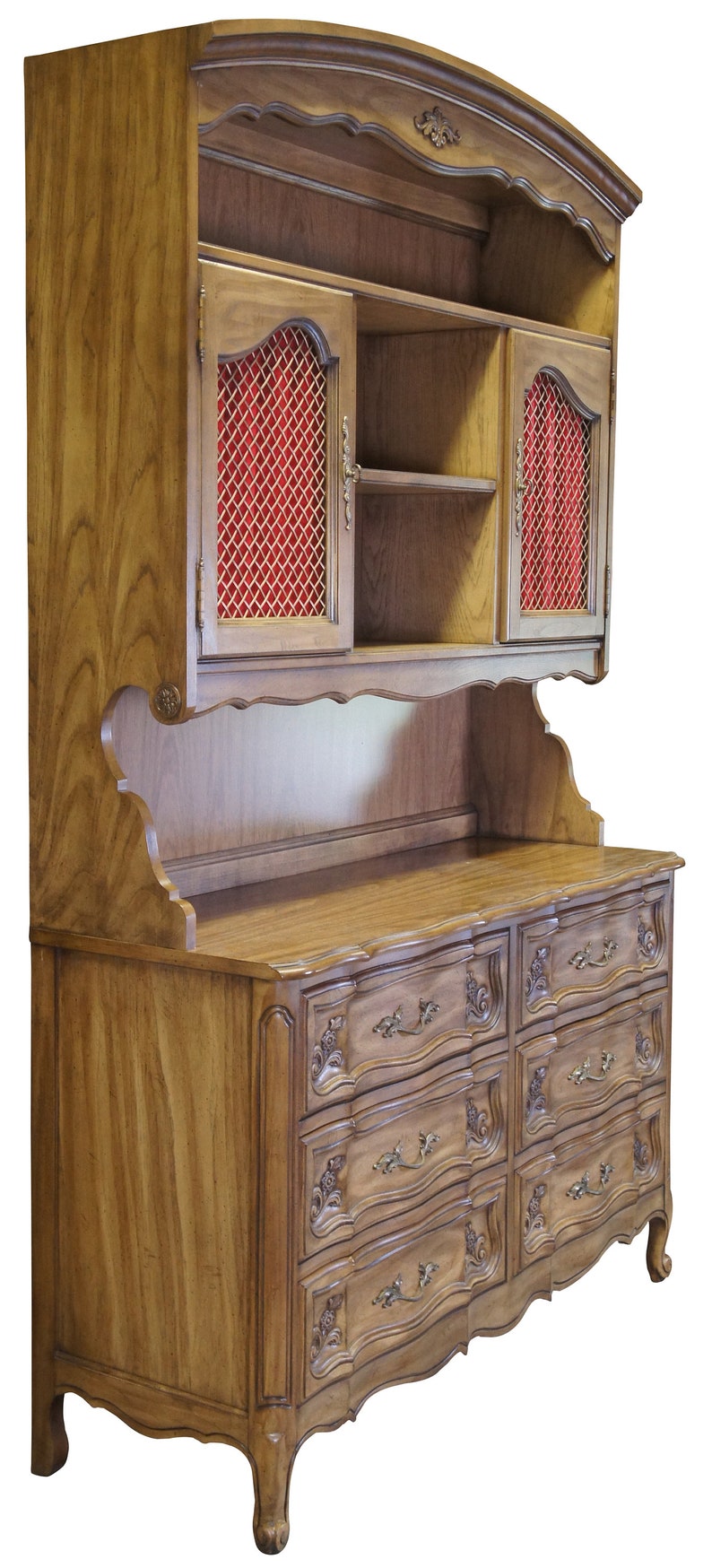 Basic Witz French Provincial Serpentine Fruitwood Dresser & - Etsy