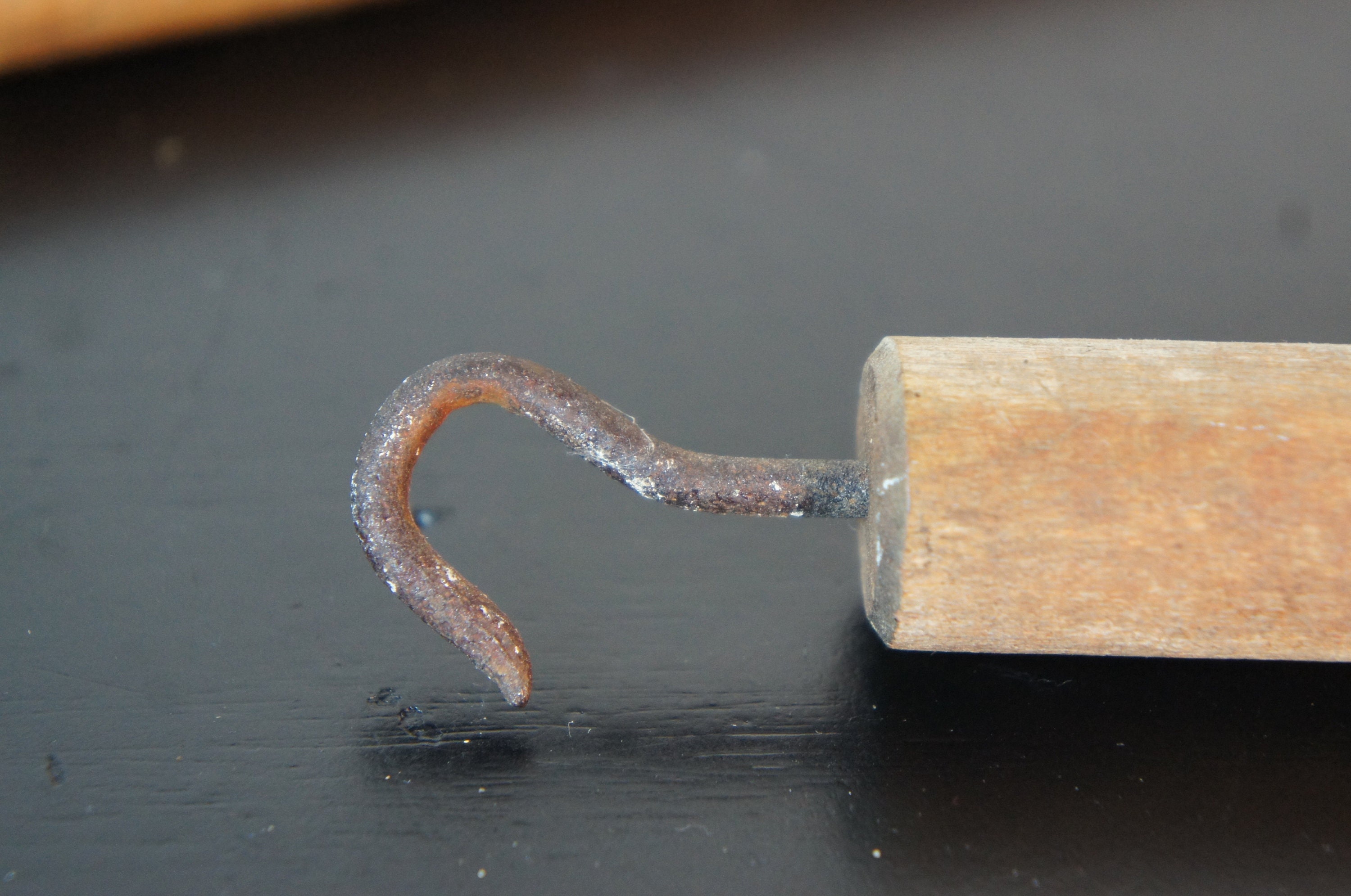 2 Antique Primitive Hooked Sticks - Etsy