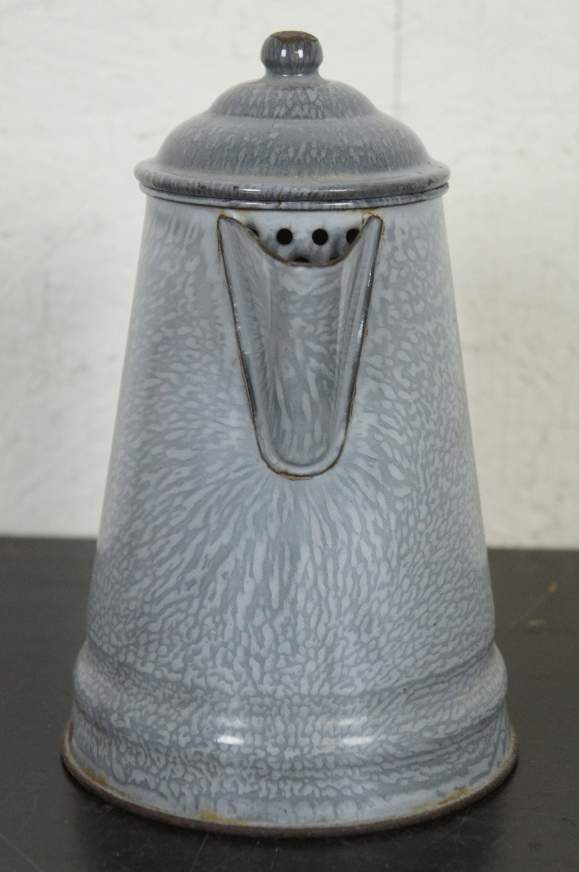 Antique Gray Graniteware Enamelware Coffee Pot Water Tea - Etsy
