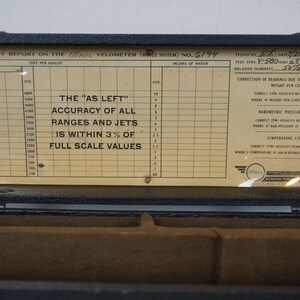 Antique Alnor Velometer Boyle System Type 3002 Air Flow Velocity Meter ...