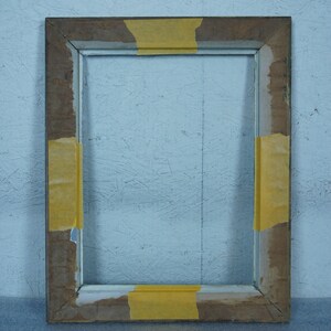 Vintage Olive Green Painted Wood Photo Picture Artwork Frame With Glass ...