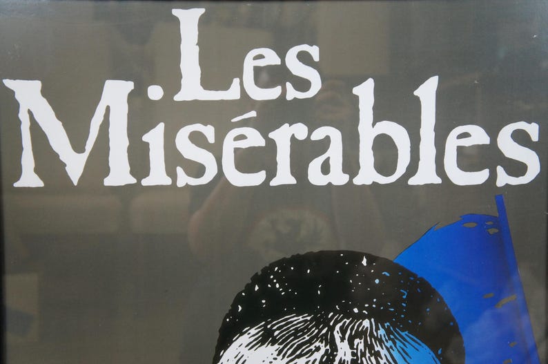 Vintage Les Miserables Poster London Printed by Dewynters 1986 Framed ...