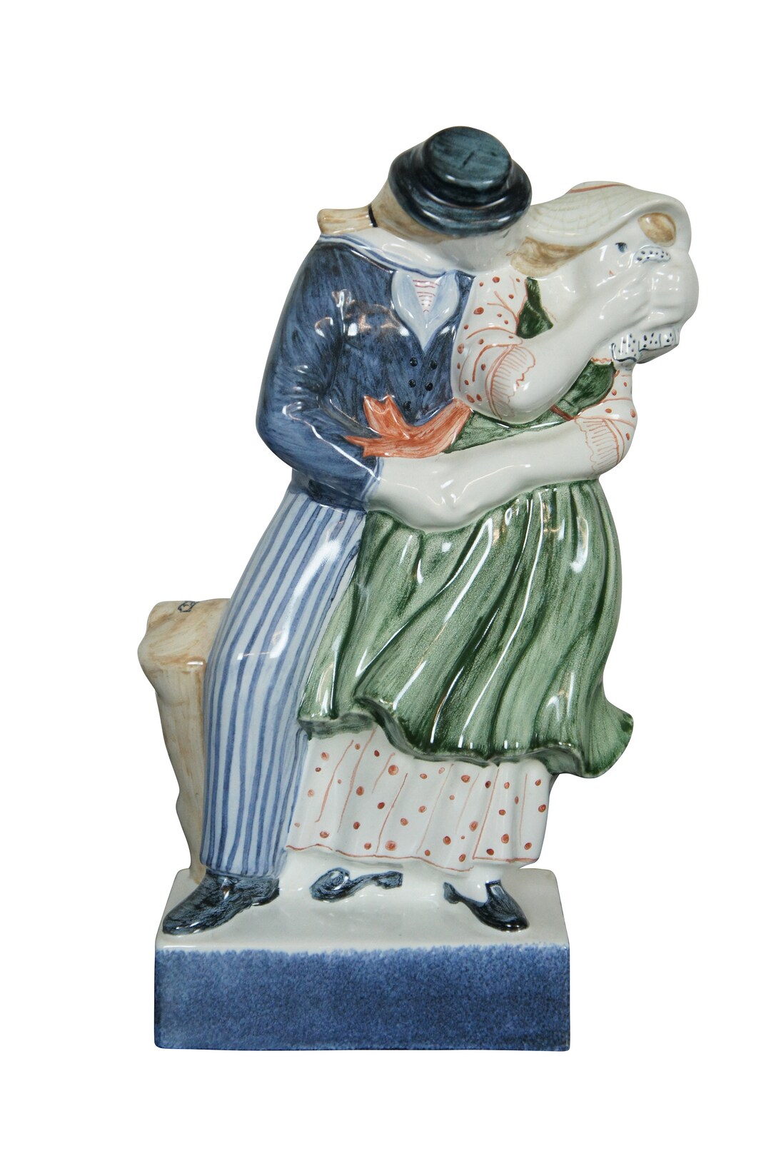 Vintage Rye Pottery Lovers Sailors Farewell Figurine England 10 - Etsy