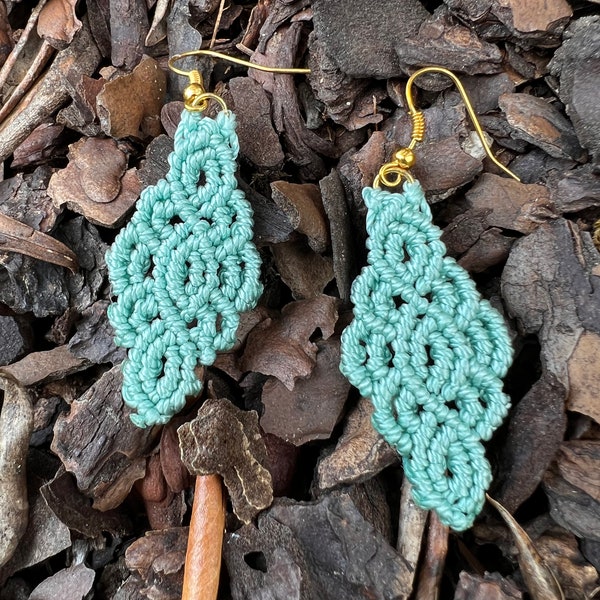 Pendientes macramé - Etsy España
