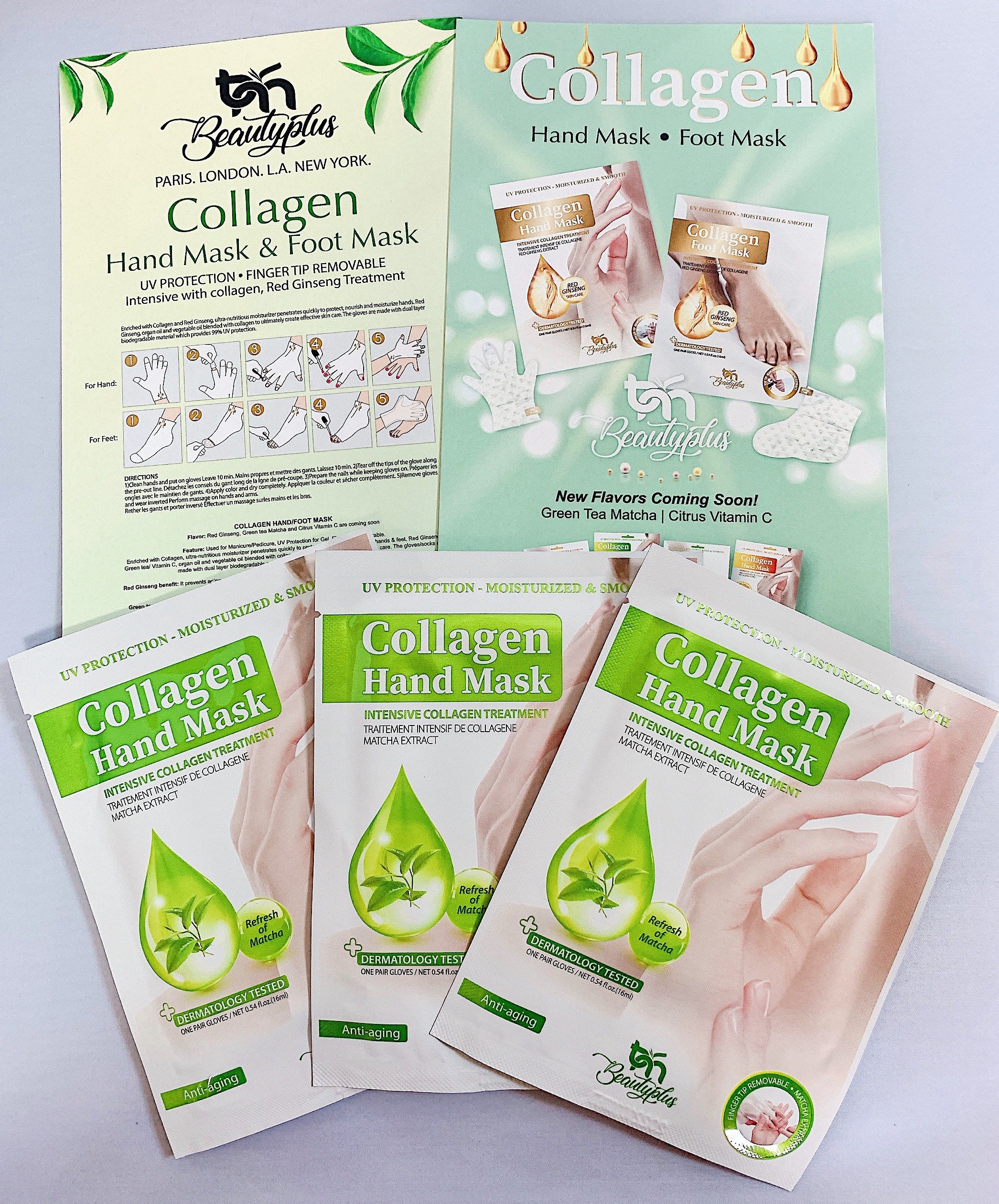 Collagen Hand Mask Foot Mask Gloves Moisturize and UV Protection for ...