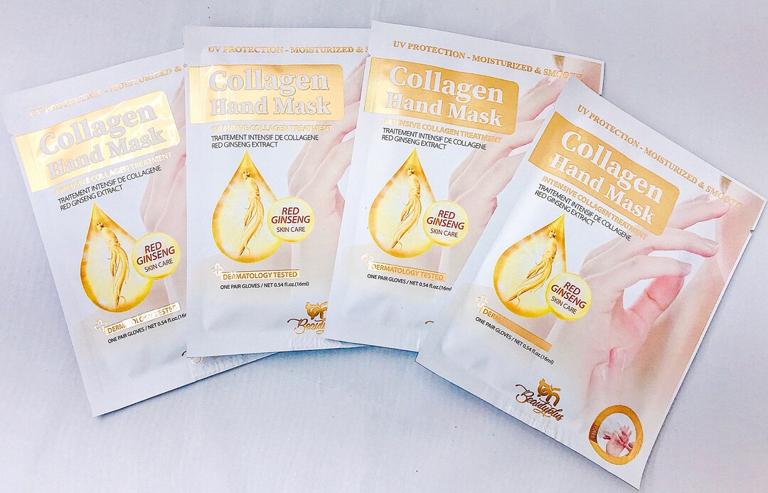 Collagen Hand Mask Foot Mask Gloves Moisturize and UV Protection for ...
