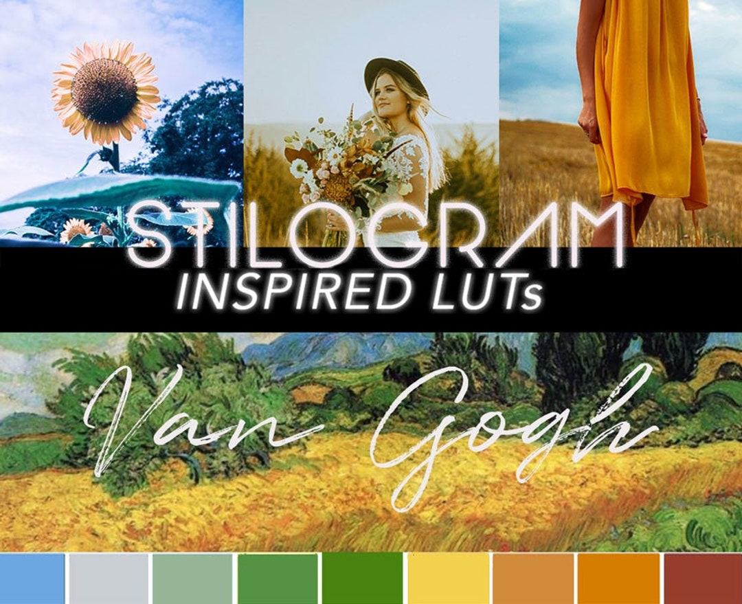 Luts Inspired by Van Gogh for Film & Video Color Grading -warm Yellow ...
