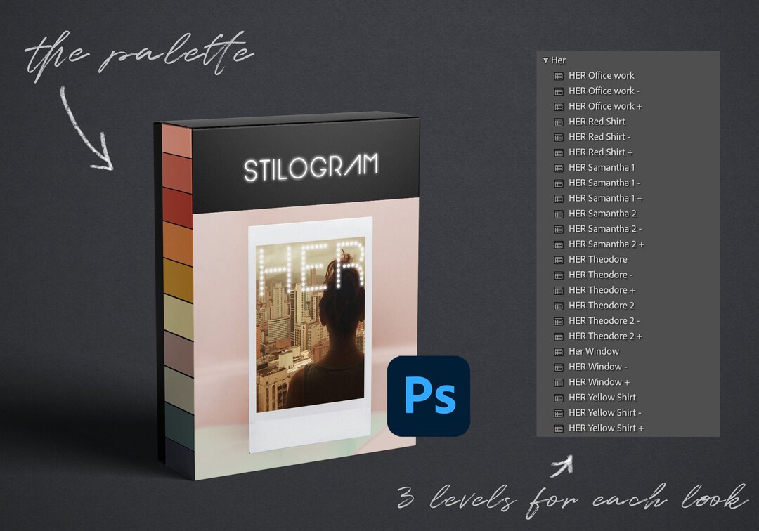 HER Inspired Photoshop Color Grading Actions Inspired by Spike Jonze ...