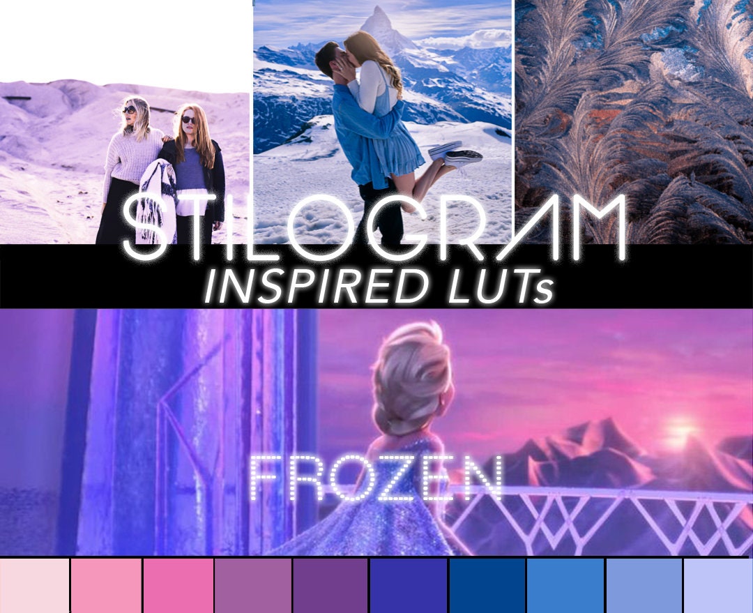 LUT Pack for Frozen's Purple, Blue Color Palette - 3d CUBE Luts ...