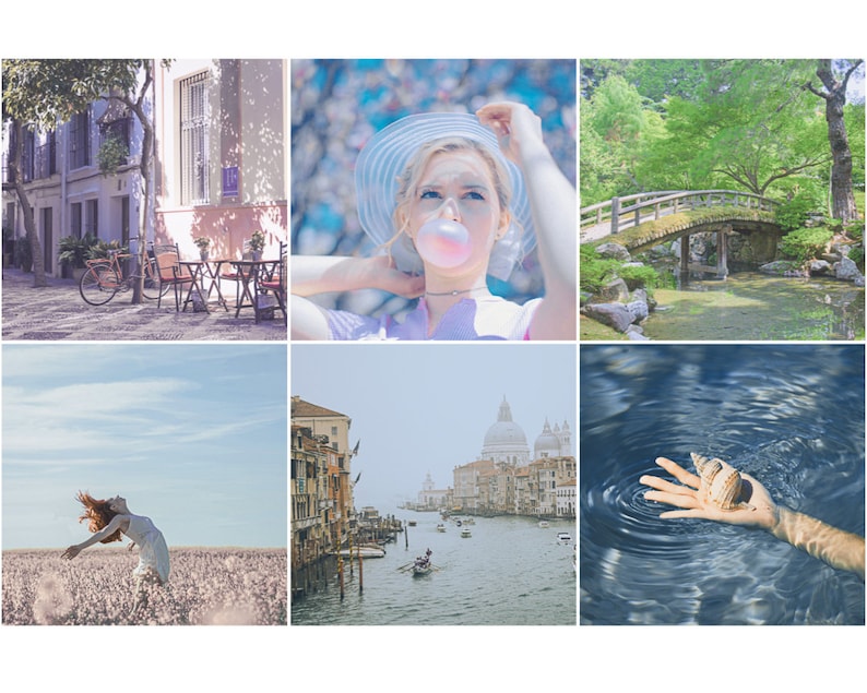 MONET Photoshop Actions Inspired by Art / Beautiful Pastel Palette ...