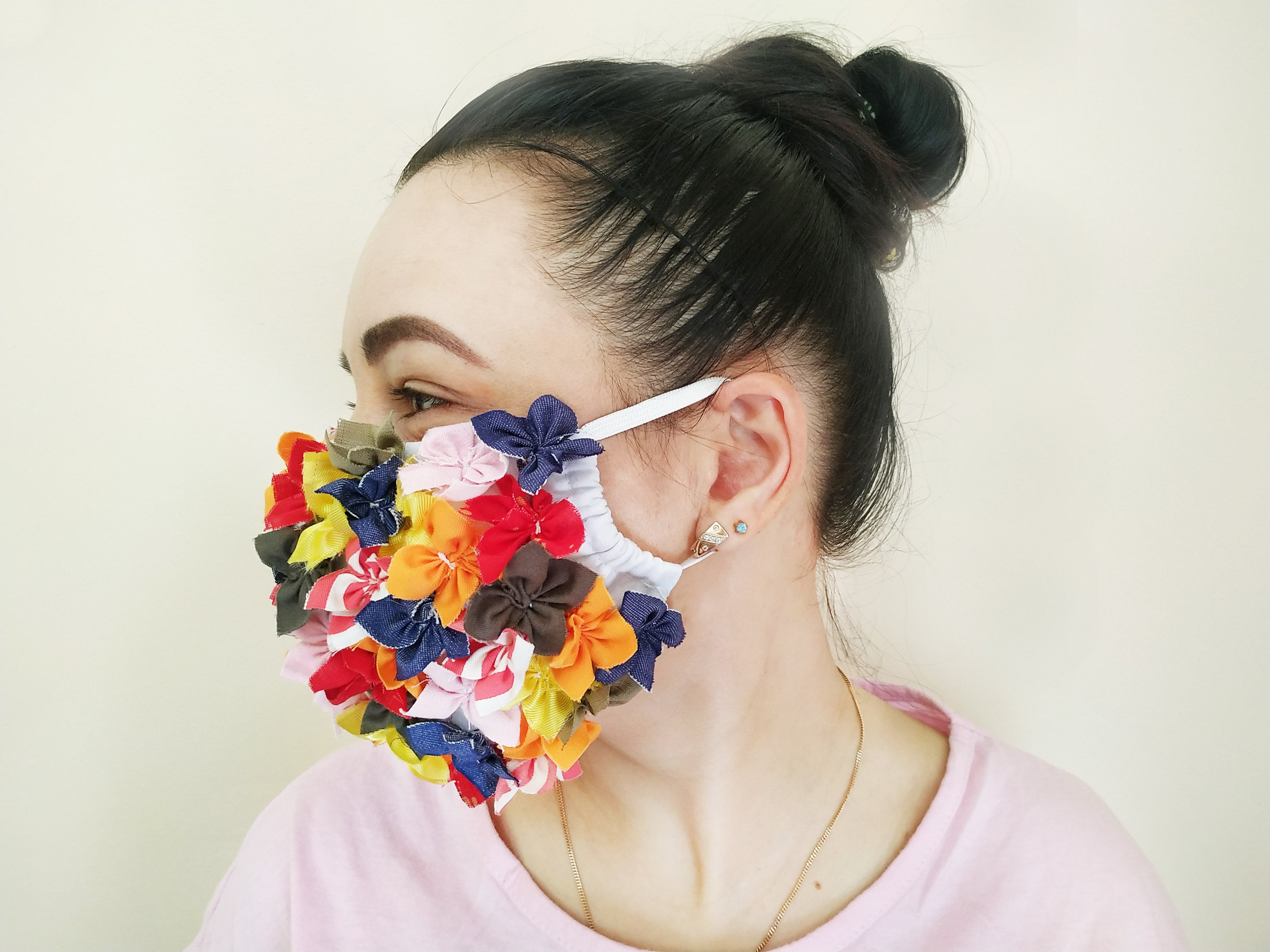 Fashion Face Mask Sewing Pattern PDF 3D Flowers Adults - Etsy Canada