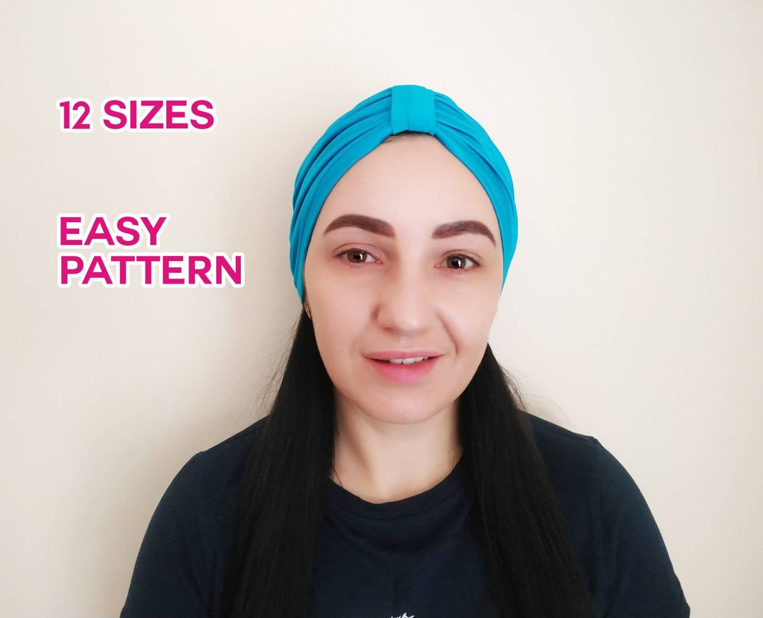 Turban Sewing Pattern PDF Women Turban Hat Pattern Turban Headband ...
