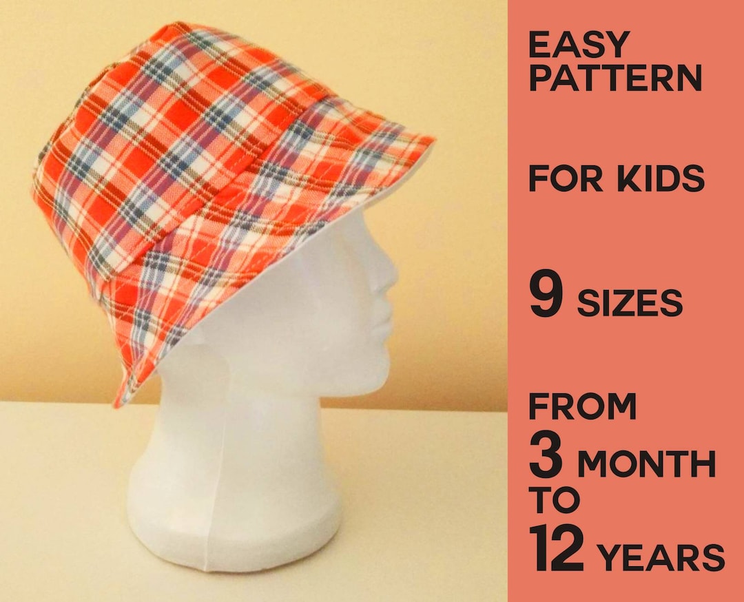 Kids Summer Hat Sewing Pattern Sun Hat Sewing Pattern Beach Panama Hat ...