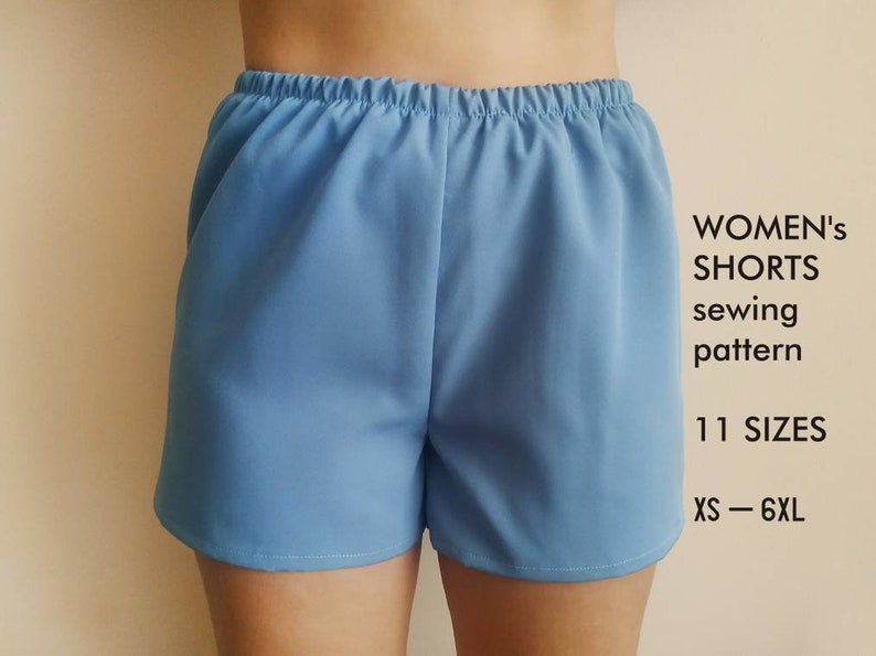 Womens Shorts Sewing Pattern PDF Short Pants Sewing Pattern Female ...