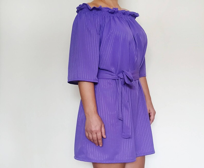 Off the Shoulder Dress Sewing Pattern PDF Women's Dress - Etsy