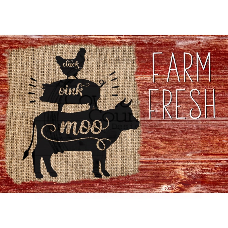 Farm Fresh Cutting Board Design Kitchen Sublimation Images - Etsy