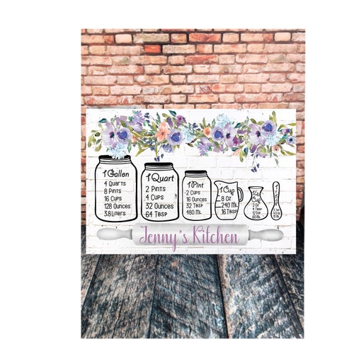 Measurement Cutting Board Design Kitchen Sublimation Images - Etsy