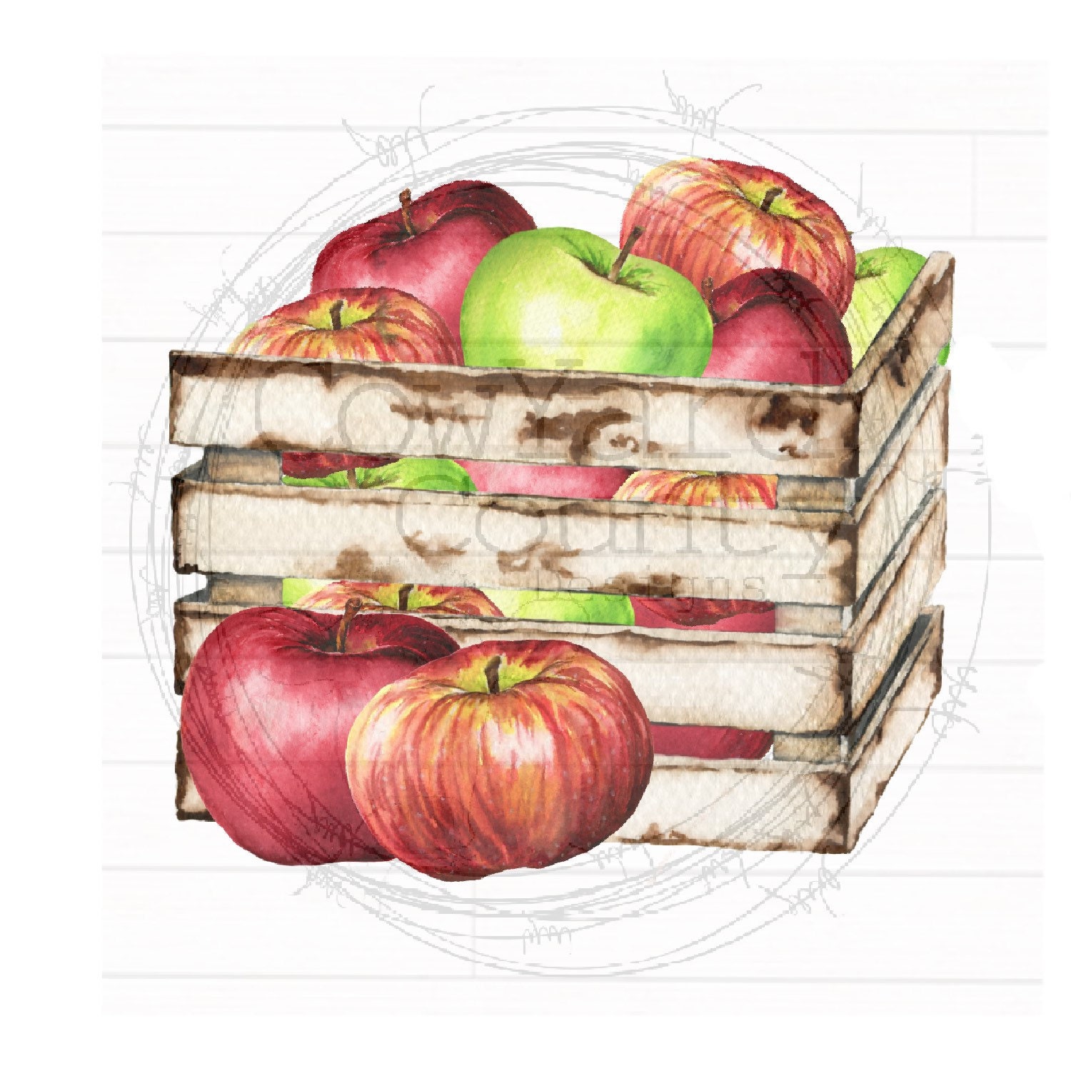 Apple Fall Sublimation Design Farm Fresh Apples Fall | Etsy