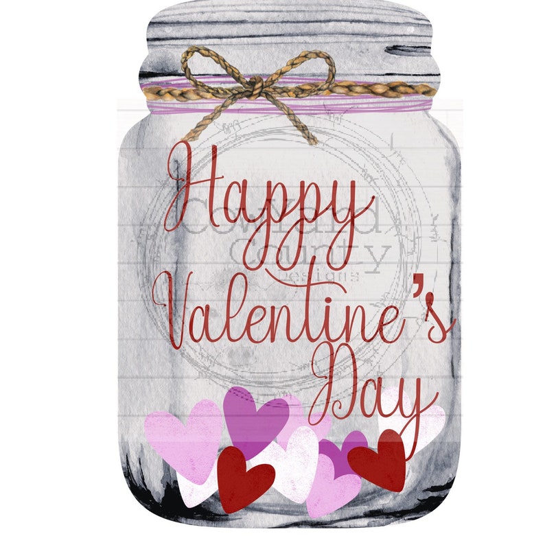 Valentine Mason Jar Designs Mason Jar Door Hangers Valentine - Etsy