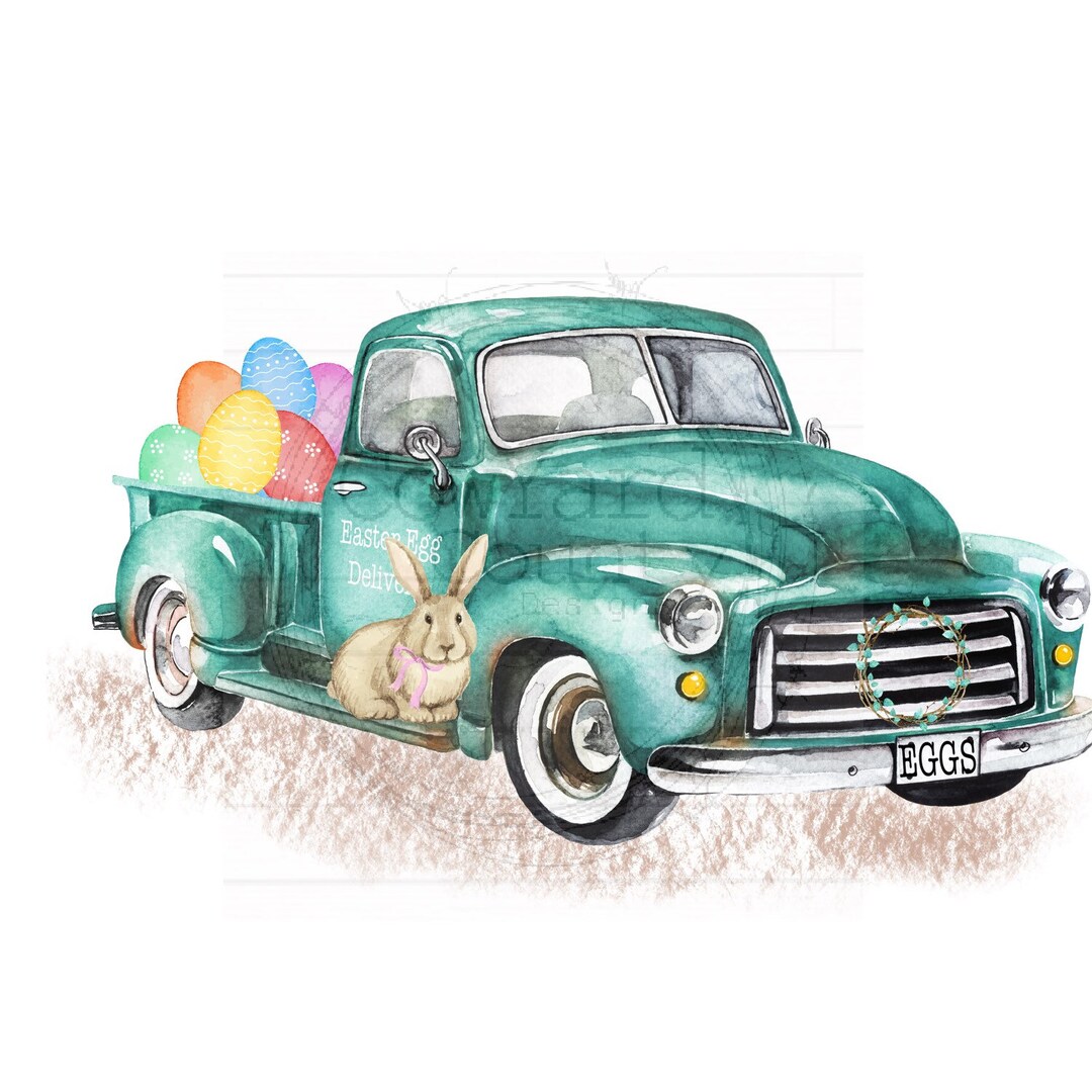 Easter Truck Design, Spring Sublimation, Easter Sublimation Designs ...