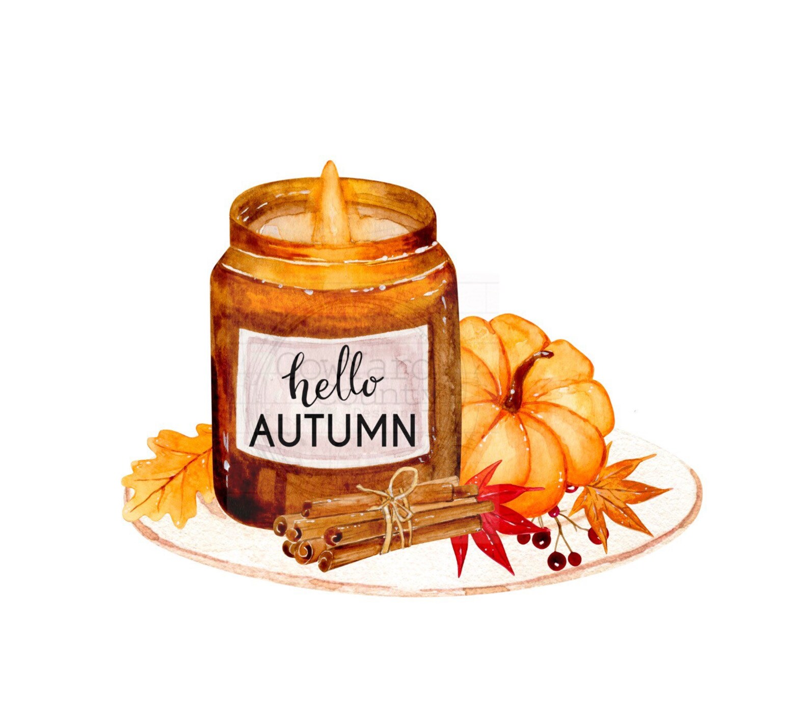 Hello Autumn Candle png Fall Coffee png Pumpkin png Fall | Etsy