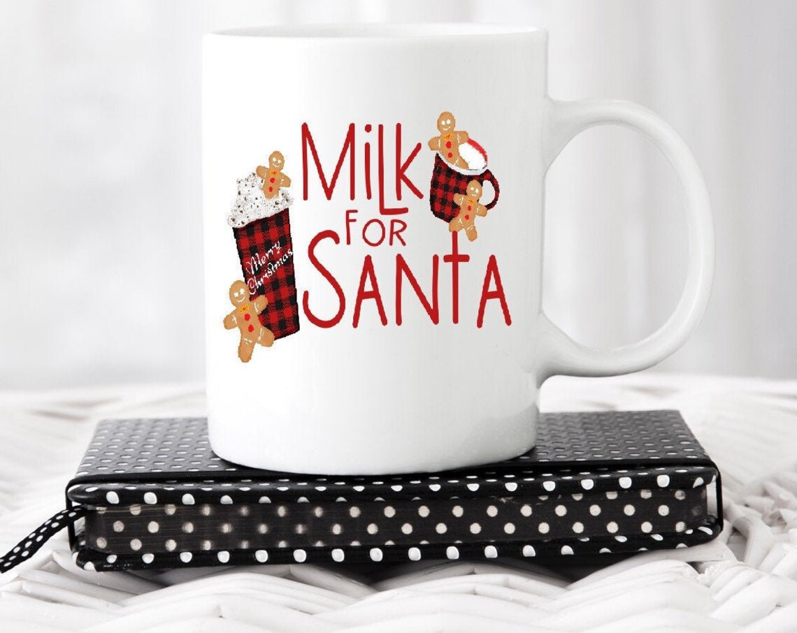 Milk for Santa Mug Design Christmas Mug Designs Christmas - Etsy