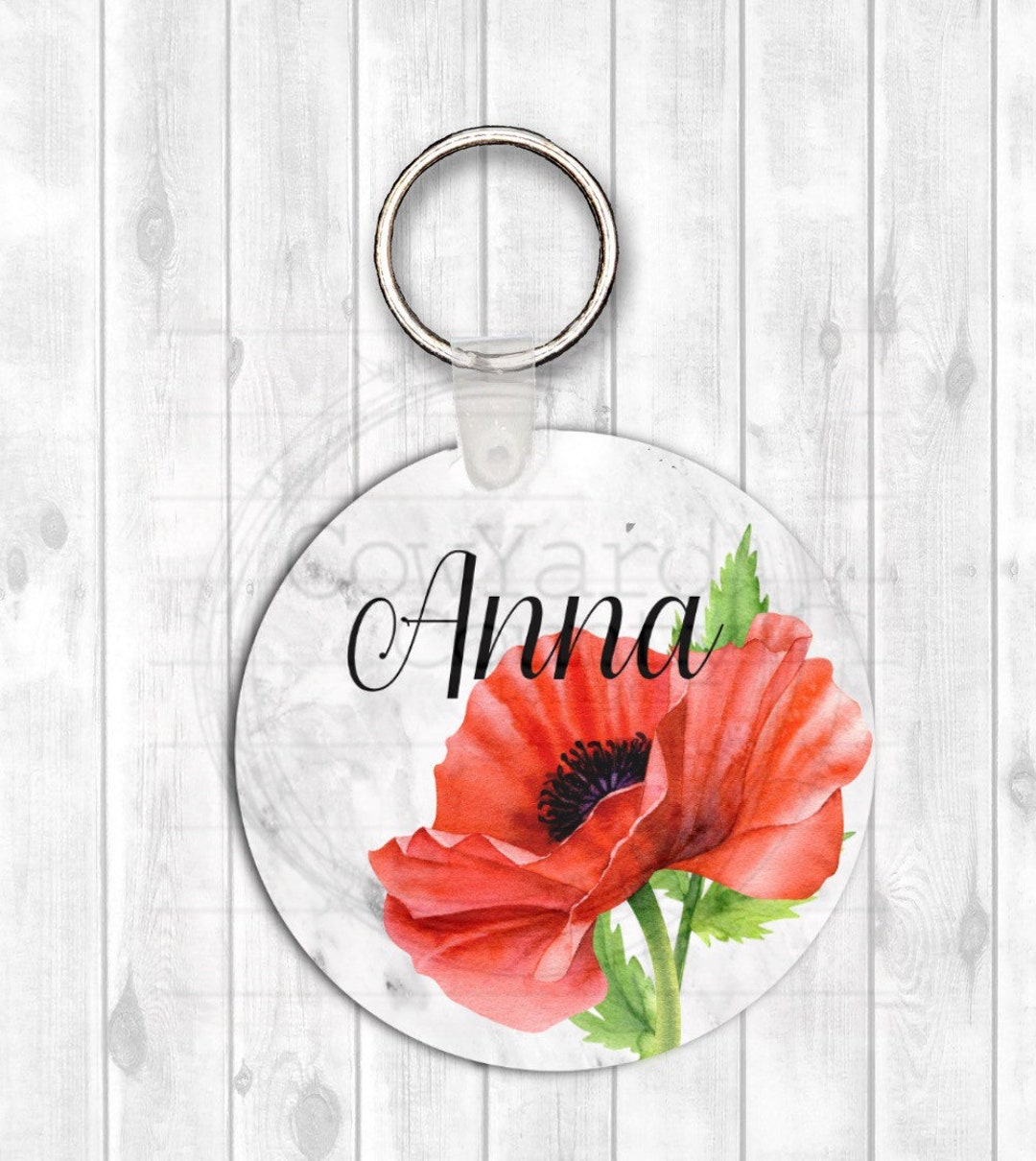 Poppy Keychain Designs, Farm Png, Keychain Png, Sublimation Designs ...