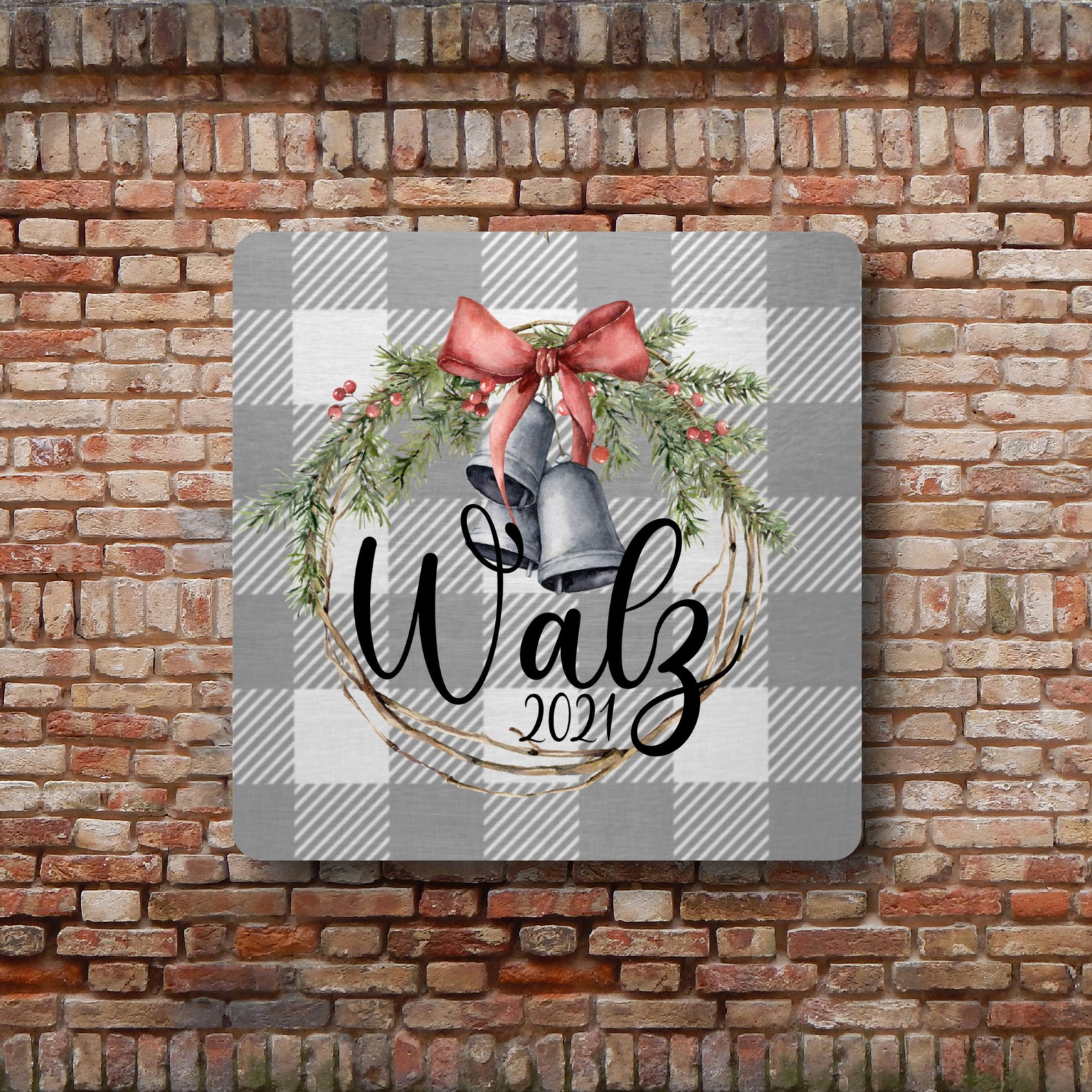 Christmas Wreath Square Ornament Ornament Designs Christmas - Etsy