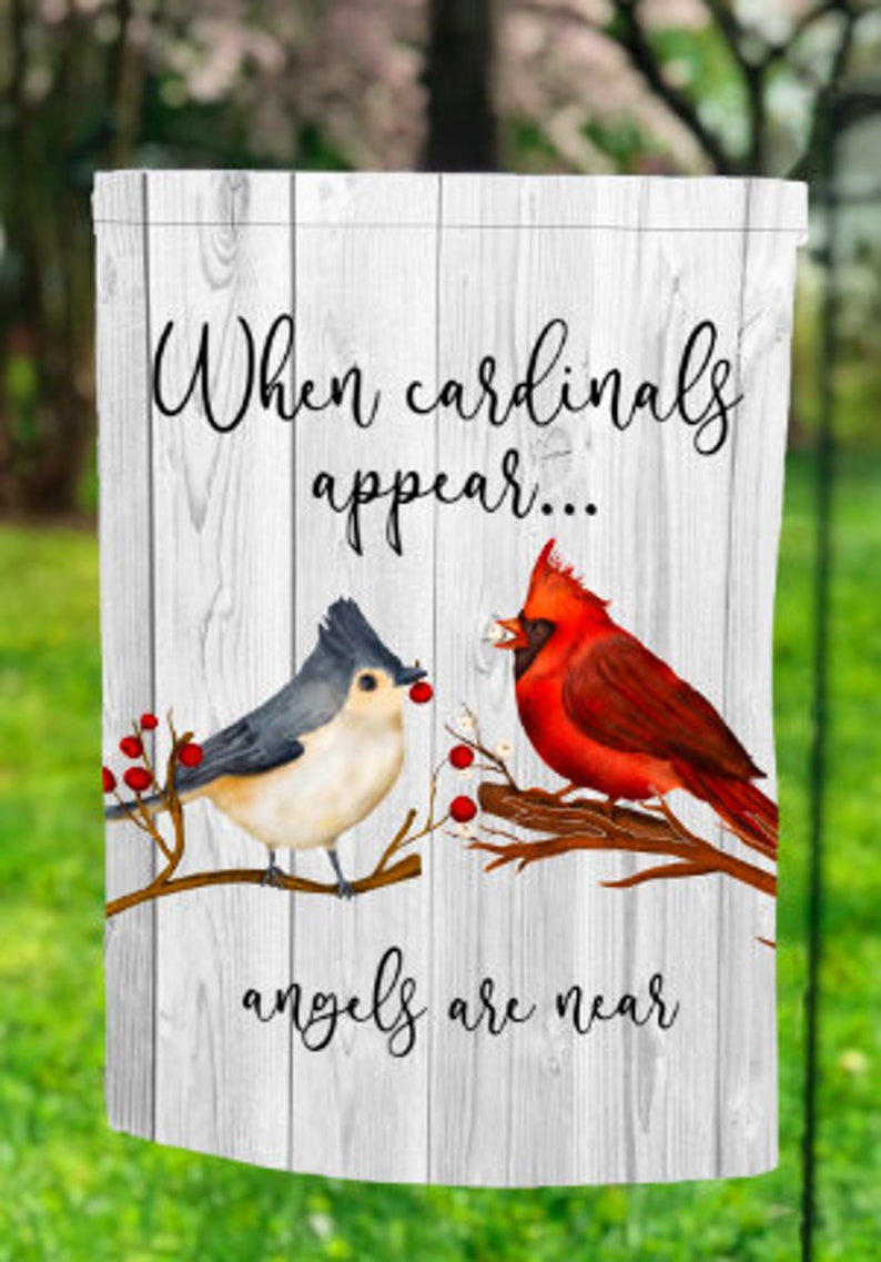 Cardinal Garden Flag PNG Sublimation Flags Sublimation - Etsy