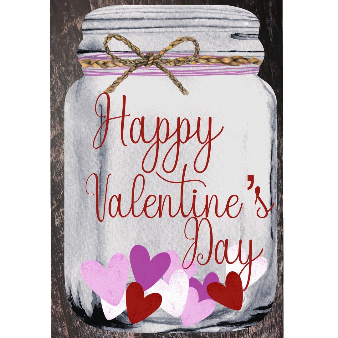 Valentine Mason Jar Designs Mason Jar Door Hangers Valentine - Etsy