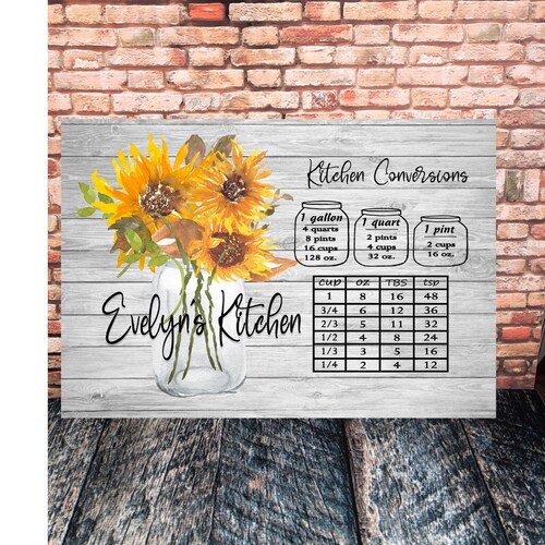 Measurement Cutting Board Design Kitchen Sublimation Images - Etsy